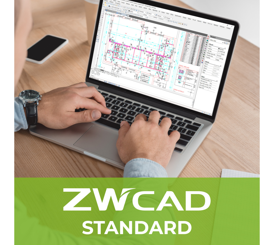 ZWCAD 2025 Standard pro technickou dokumentaci | CADSERVIS